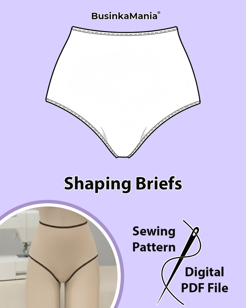 Shaping Briefs Sewing Pattern – Beginner-Friendly DIY Underwear ...