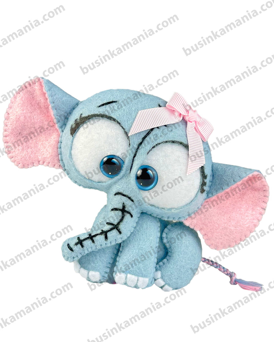 Elephant 3 Felt Toy Sewing Pattern – BusinkaMania