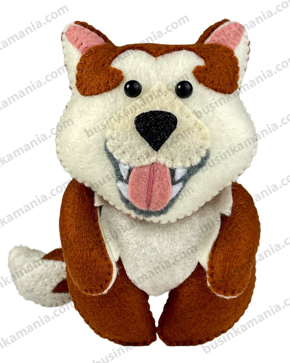 Husky 2 Felt Toy Sewing Pattern – BusinkaMania