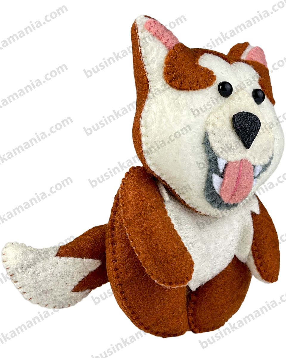 Husky 2 Felt Toy Sewing Pattern – BusinkaMania